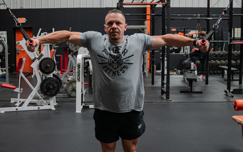 Cable Iron Cross Exercise Instructions and Tips — Tiger Fitness