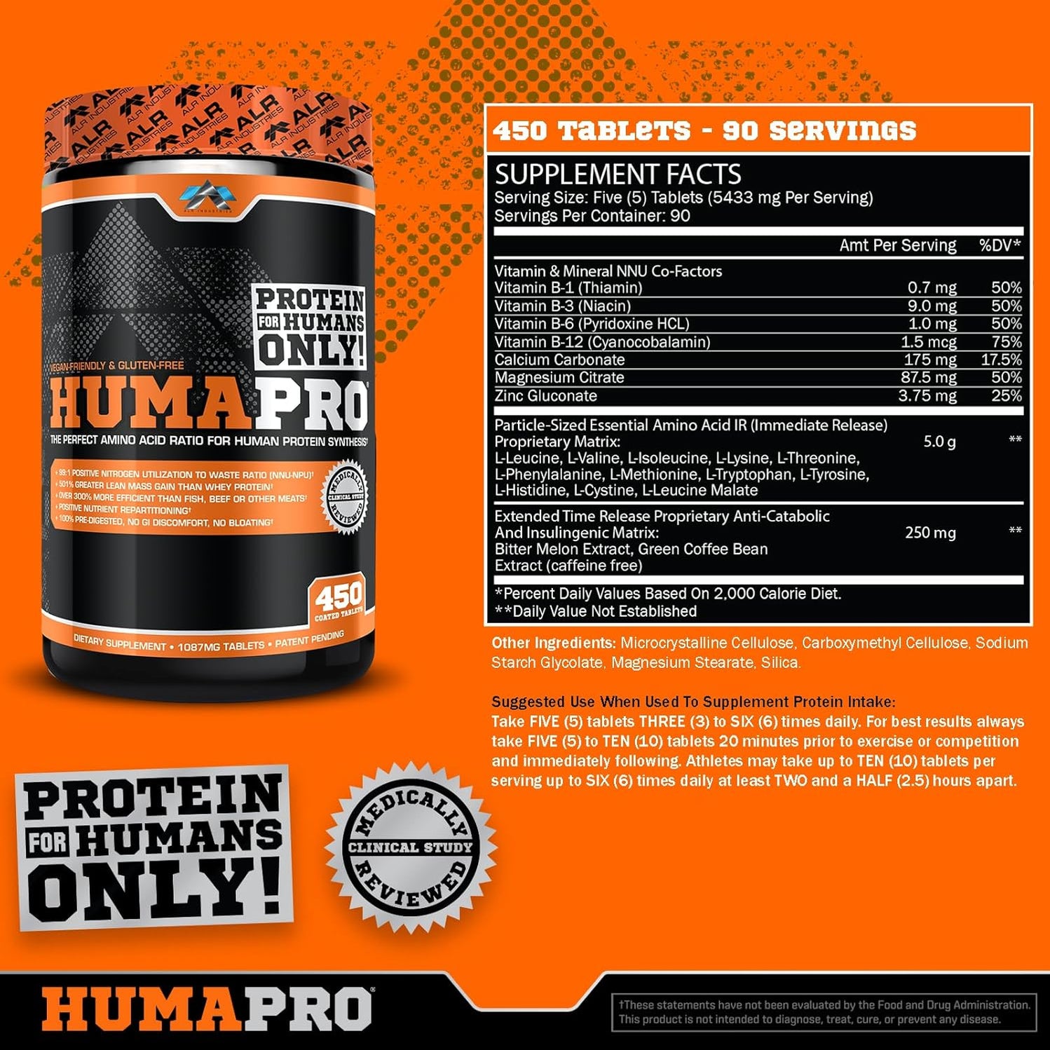 ALRI HumaPro Tablets | Essential Aminos — Tiger Fitness