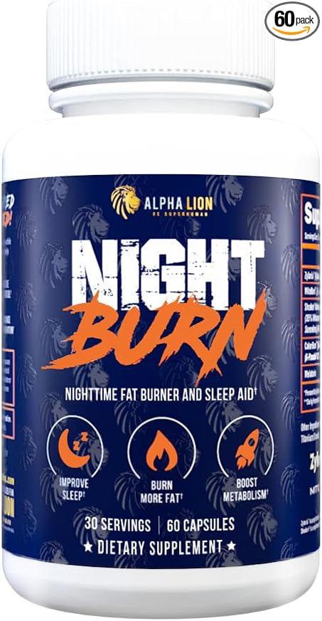 Shop Alpha Lion Night Burn for Nighttime Fat Burning and Deep Sleep ...