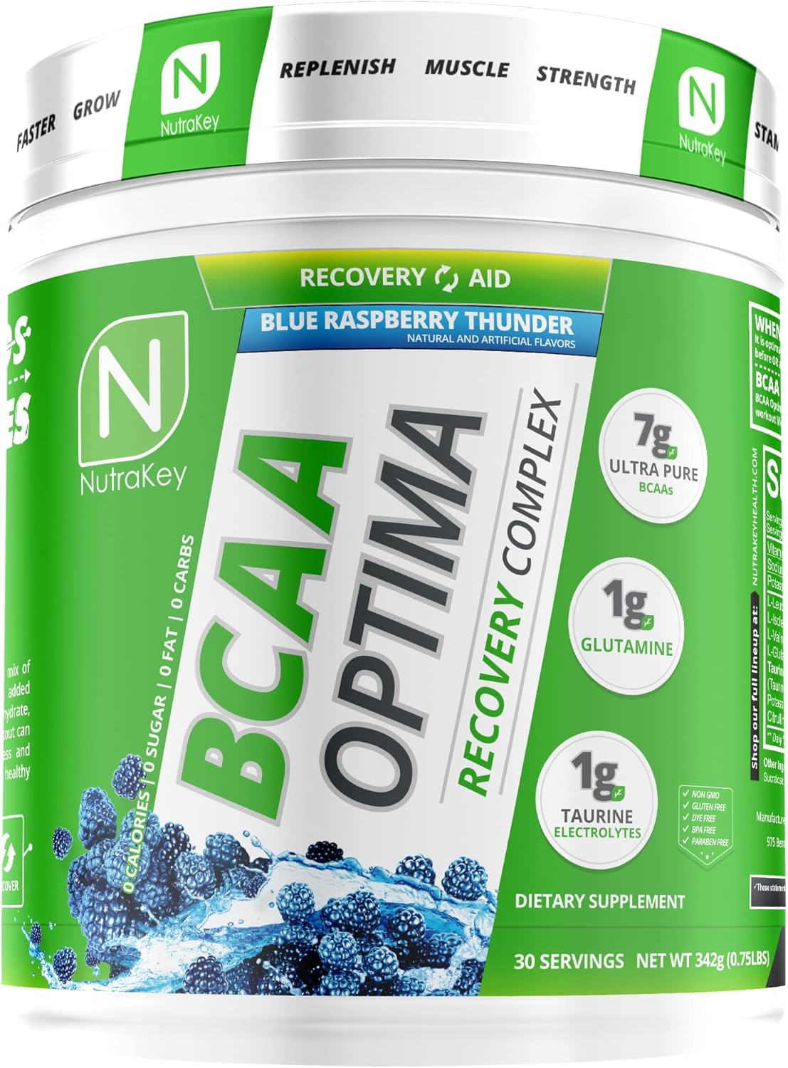 NutraKey BCAA Optima | Intra-Workout Amino Hydration & Recovery Drink ...