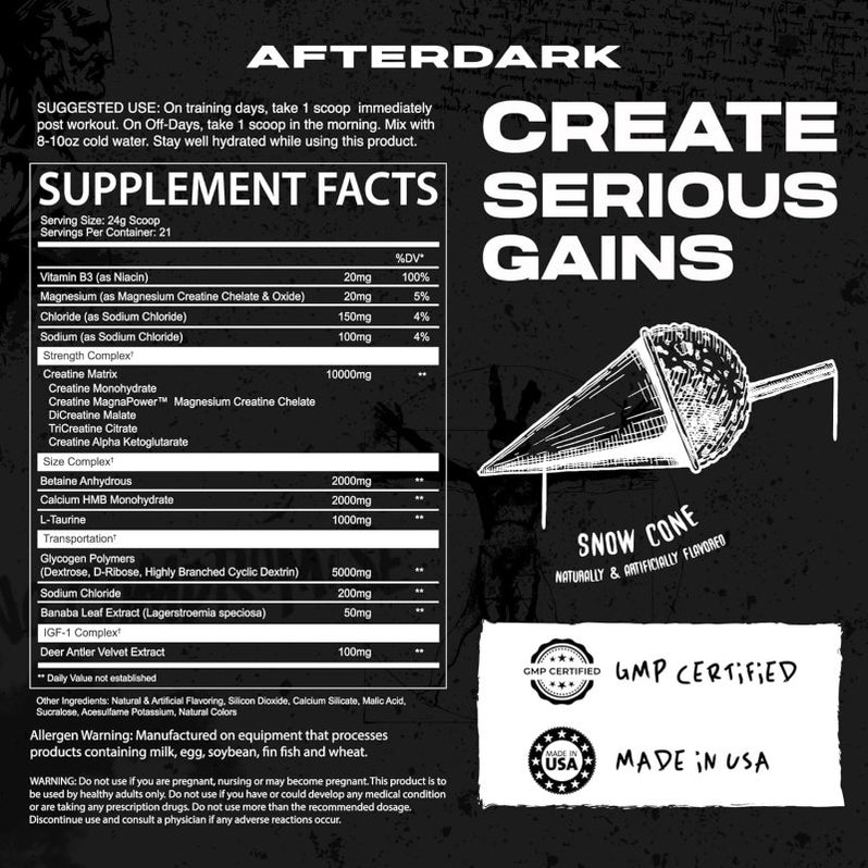 Build Muscle and Strength with AfterDark Creation Creatine Matrix ...
