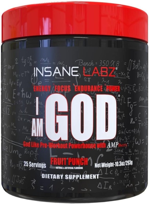 Insane Labz I Am God | Intense High-Stim Pre-Workout | TigerFitness ...