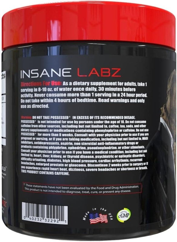 Insane Labz Possessed | Intense Pre-Workout Supplement | TigerFitness ...