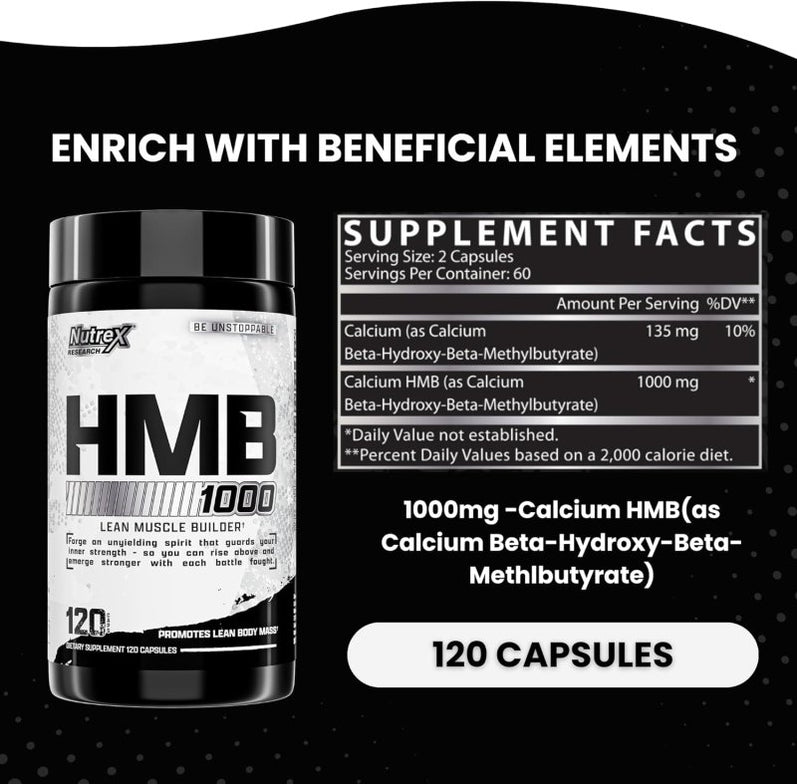 Nutrex Research HMB 1000 | Lean Muscle Builder — Tiger Fitness
