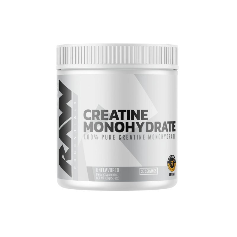 Raw Creatine Monohydrate - Unflavored 30 Servings - 5g Per Serving ...