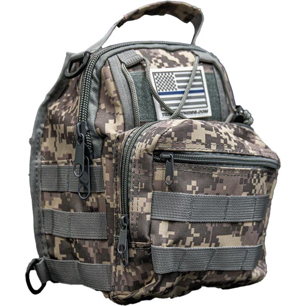 TF Digi Camo Blueline Tactical Cross Body Bag — Tiger Fitness