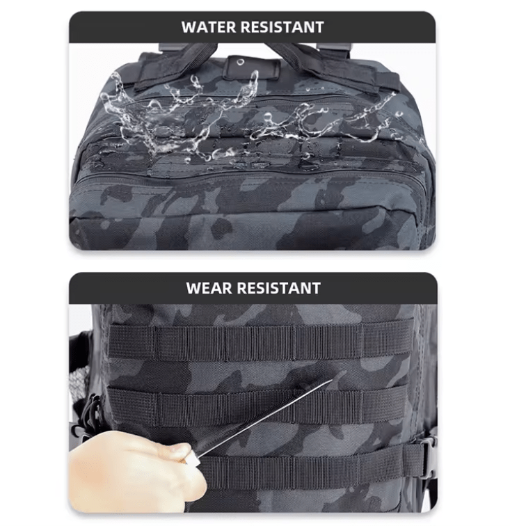 Tiger Fitness 45L Tactical Assault Gym Backpack with Molle System ...