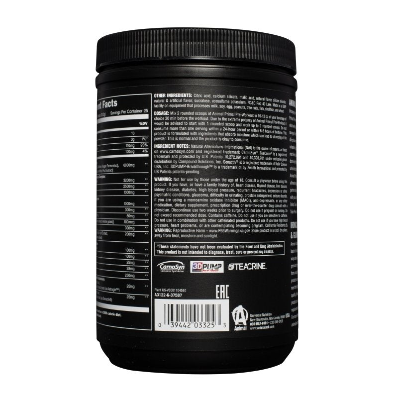 Primal Pre-Workout — Tiger Fitness